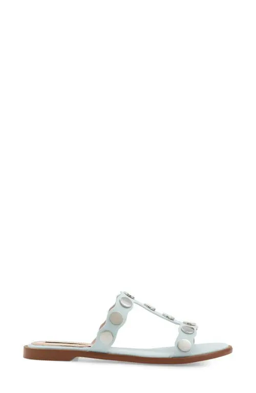 Kensie Embellished Slide Sandals With Stud Detailing