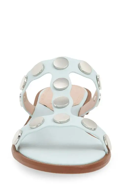 Kensie Embellished Slide Sandals With Stud Detailing