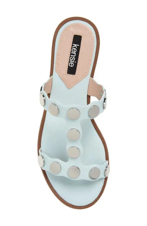 Kensie Embellished Slide Sandals With Stud Detailing