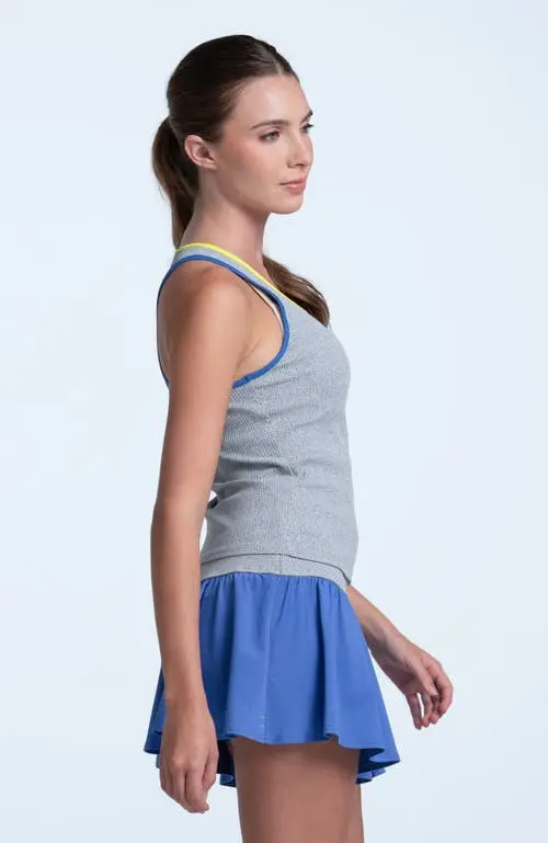 Lucky In Love Ribbed Racerback Tank