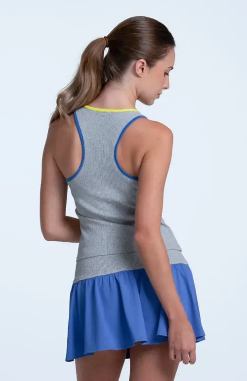 Lucky In Love Ribbed Racerback Tank