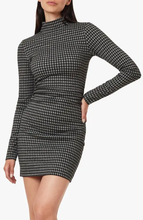 Habitual Mock Neck Long Sleeve Sheath Minidress