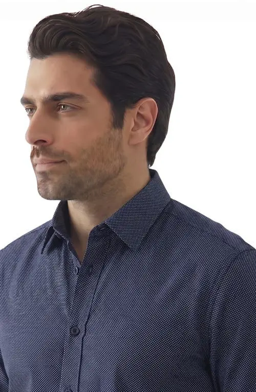 REPORT COLLECTION Stretch Dot Button Up Shirt