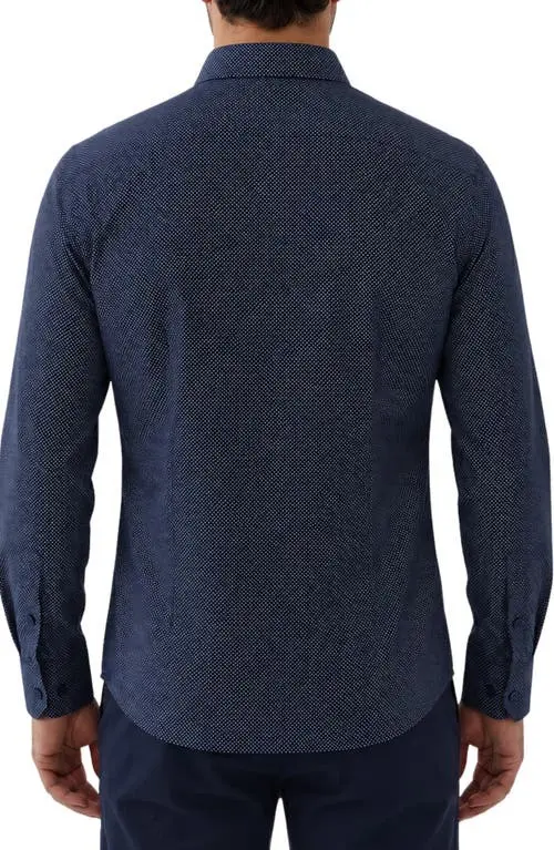 REPORT COLLECTION Stretch Dot Button Up Shirt