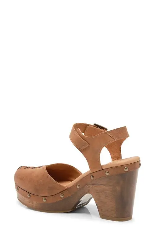 Free People Doubs Platform Clog - Tan Leather