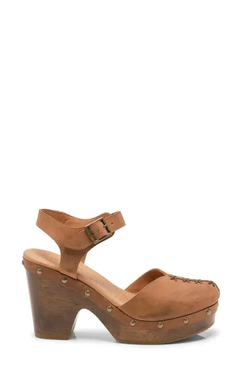 Free People Doubs Platform Clog - Tan Leather