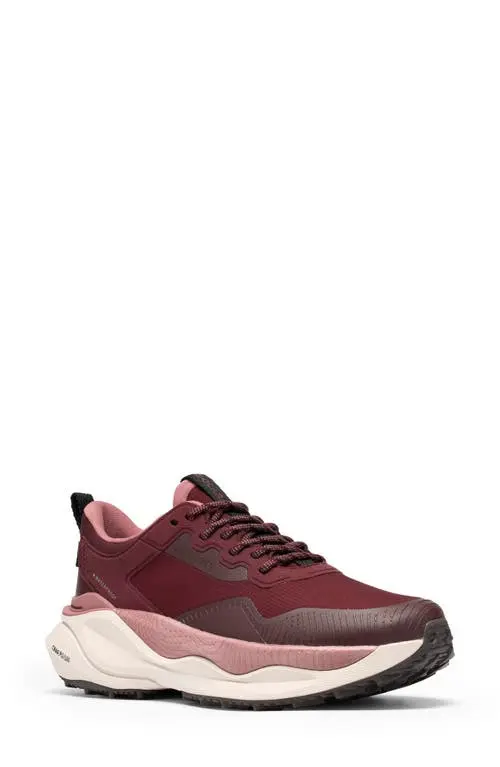 Clarks Pacetrail Go Waterproof Running Shoe - Burgundy
