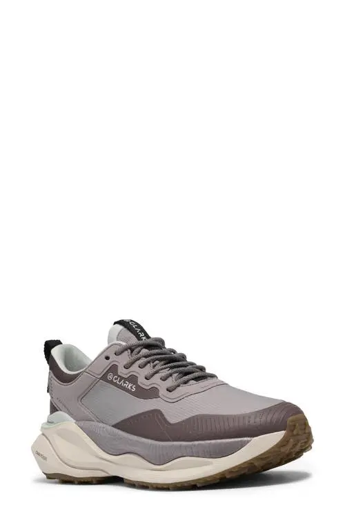 Clarks Pacetrail Go Waterproof Running Shoe - Mauve Combo