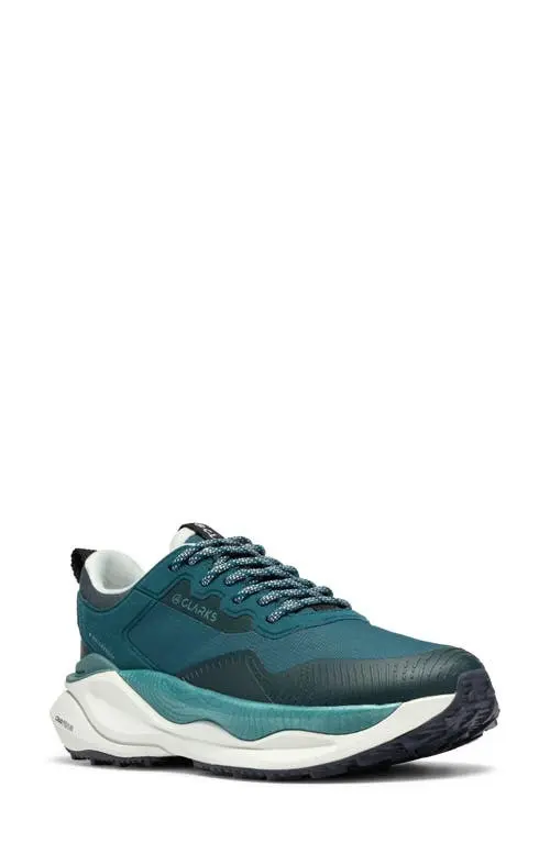 Clarks Pacetrail Go Waterproof Running Shoe - Teal