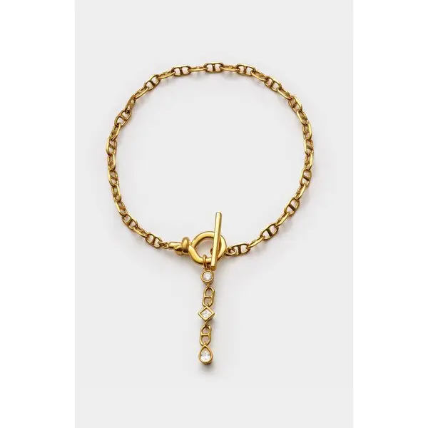 KATIE LOXTON Champagne Hour Bracelet | Gold Coated | 7 5/16" Bracelet - Gold Plated