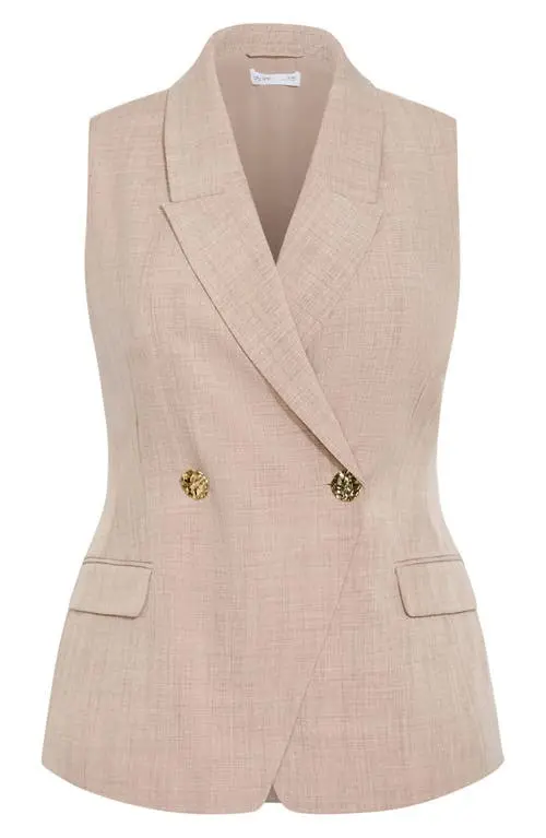 City Chic Luci Double Breasted Waistcoat