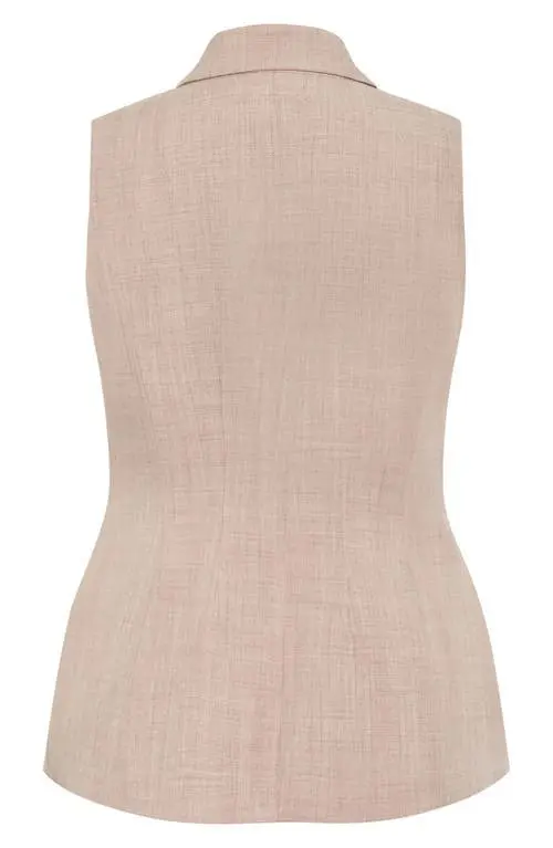 City Chic Luci Double Breasted Waistcoat