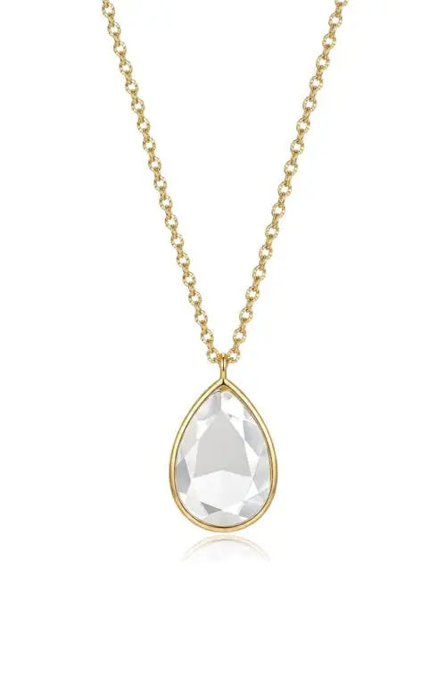 ST. MORAN 14k Plated Teardrop Pendant Necklace