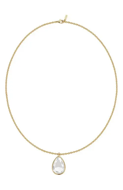 ST. MORAN 14k Plated Teardrop Pendant Necklace