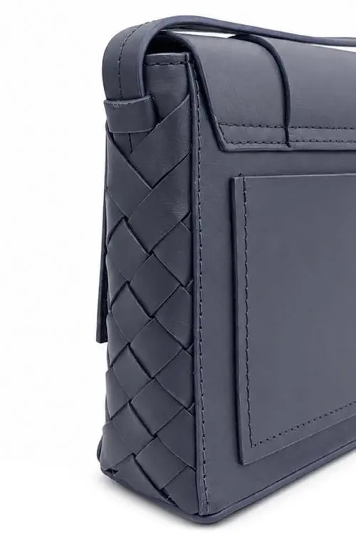 Écotorie Iris Leather Crossbody Bag - Midnight