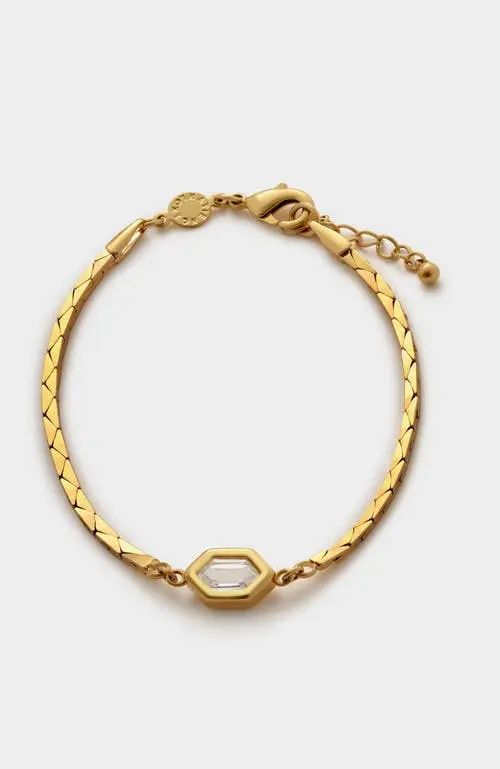 KATIE LOXTON Harlequin Waterproof Gold Bracelet - Gold Plated