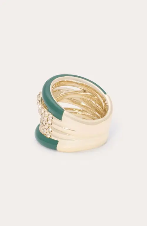 Ramy Brook Mila Enamel & Crystal Ring