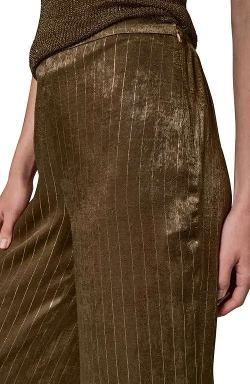 Donna Karan New York Pinstripe Wide Leg Pants