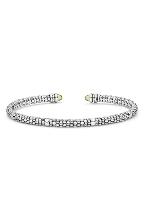 Lagos Caviar 14k Gold & Sterling Silver Bracelet - Peridot