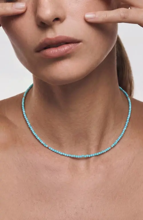 ST. MORAN Natural Turquoise Beaded Necklace