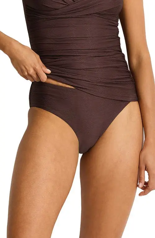 SEA LEVEL Zen Mid Bikini Bottoms - Cocoa