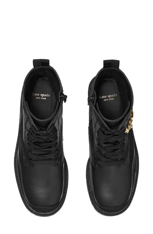 Kate Spade New York Sam Icon Leather Combat Boot