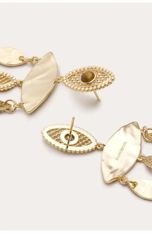 Ramy Brook Cleo Stone Chandelier Earrings
