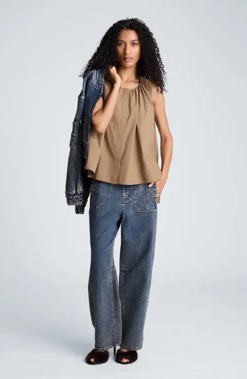 KENNETH COLE Sleeveless High-low Tent Shirt