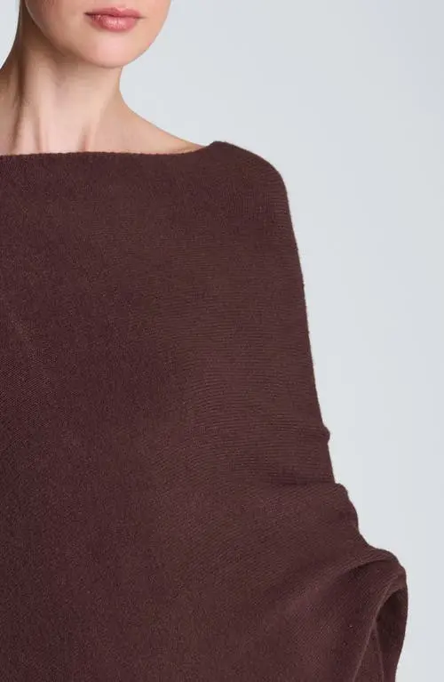 KENNETH COLE Asymmetric Drape Neck Sweater