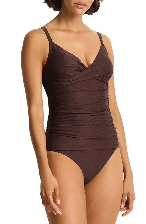 SEA LEVEL Zen Cross Front Tankini