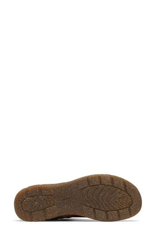 Clarks Orlene Roam Leather Bootie - Dark Red