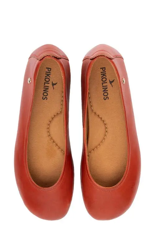 Pikolinos Carmona Leather Flat - Paprika