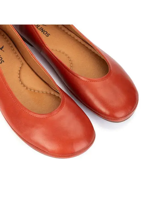 Pikolinos Carmona Leather Flat - Paprika
