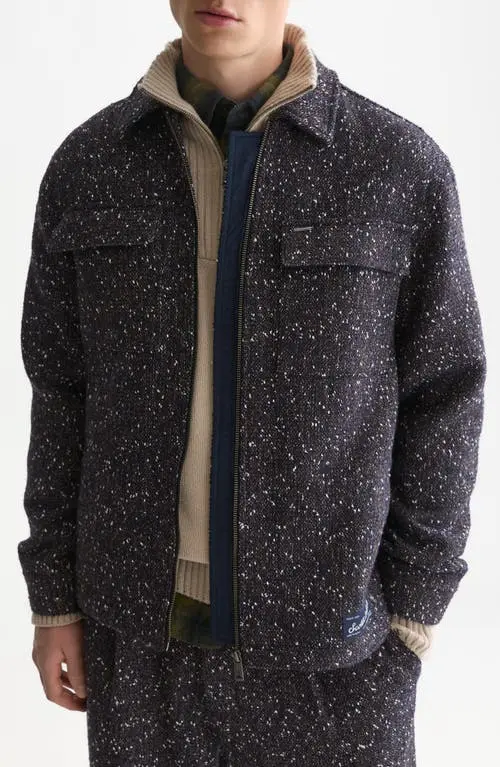 Scotch & Soda Tailored Tweed Jacket - Sky Captain