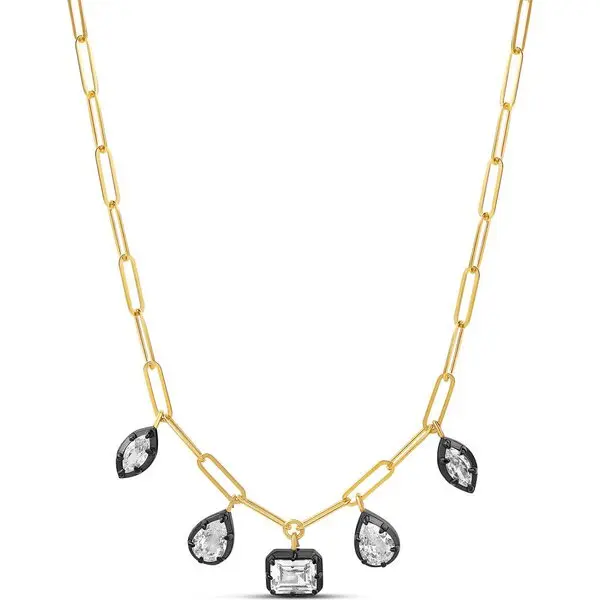 SHYMI Mixed Shape Paperclip Necklace - Gold
