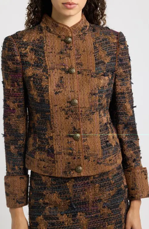 Kobi Halperin Parker Metallic Thread Detail Jacket