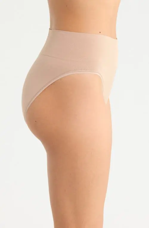 Nordstrom Seamless Hi-cut Briefs - Tan Warm