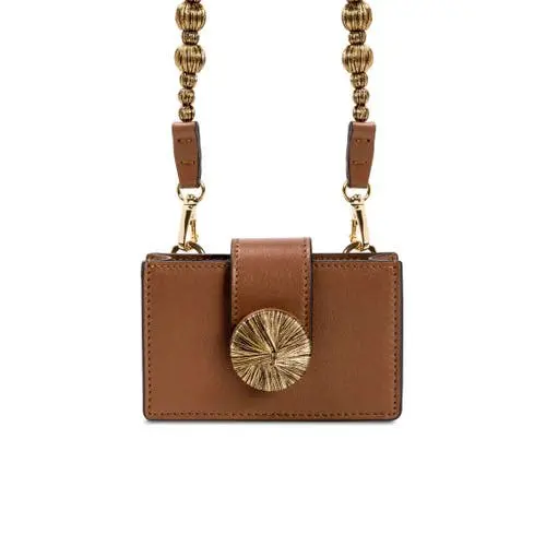 SERENA UZIYEL Alessa Card Holder - Camello