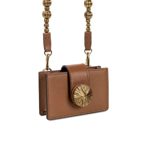 SERENA UZIYEL Alessa Card Holder - Camello