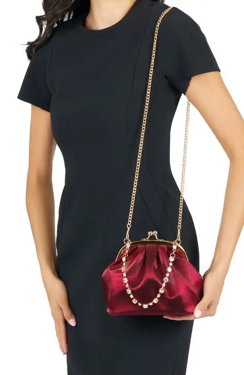 Nina Maura Crystal Handle Frame Clutch