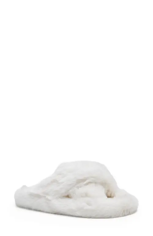 Free People Counting Sheep 2.0 Faux Fur Slipper - Snow