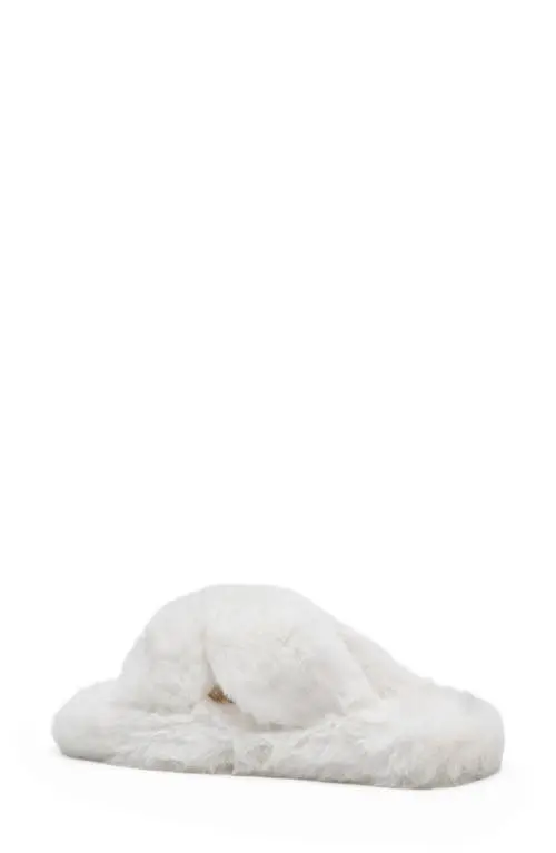 Free People Counting Sheep 2.0 Faux Fur Slipper - Snow
