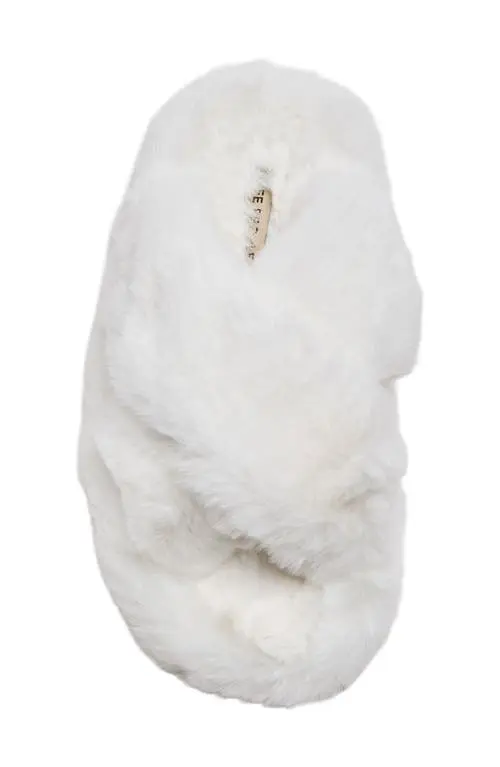 Free People Counting Sheep 2.0 Faux Fur Slipper - Snow