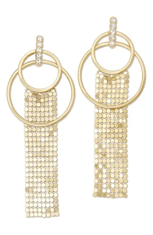 Ramy Brook Nora Mesh Drop Earrings - Gold