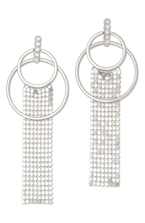 Ramy Brook Nora Mesh Drop Earrings - Silver
