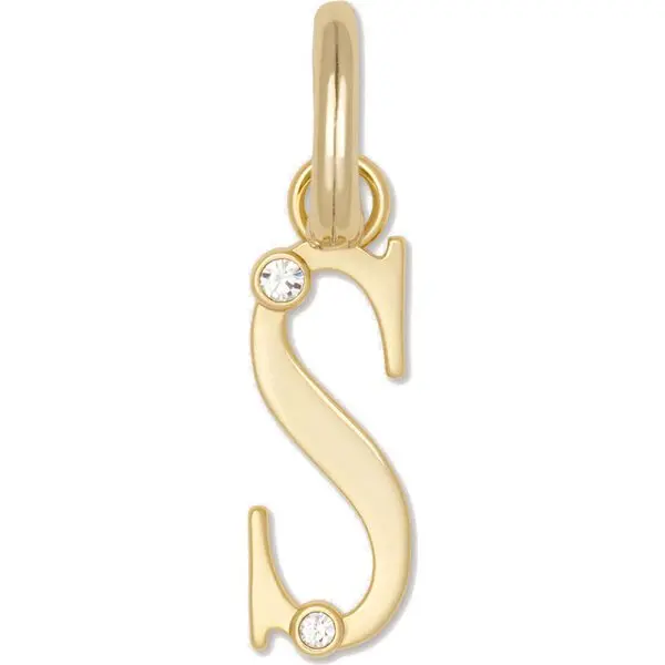 Ramy Brook Initial S Cubic Zirconia Charm