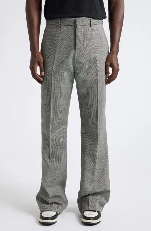 Amiri Houndstooth Wool Trousers - Black