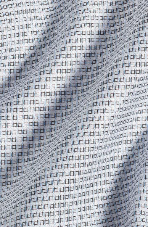 David Donahue Regular Fit Geometric Cotton Shirt