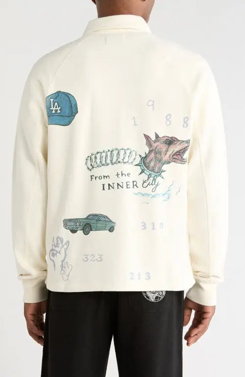 HONOR THE GIFT All Over La Cotton Fleece Coach's Jacket