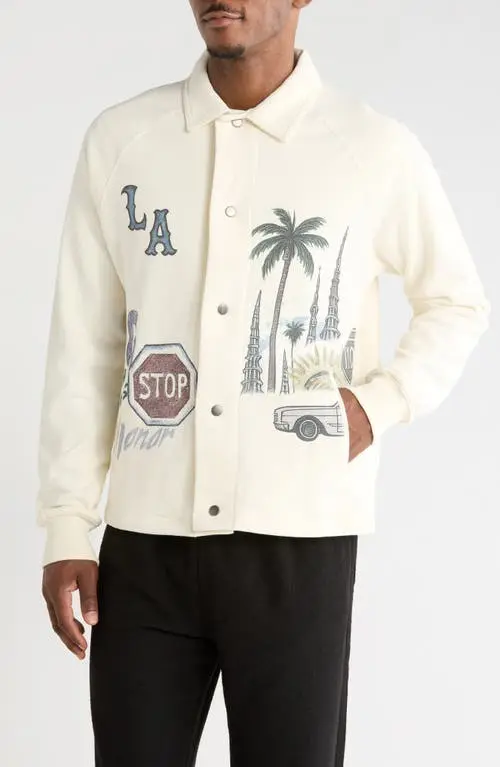 HONOR THE GIFT All Over La Cotton Fleece Coach's Jacket